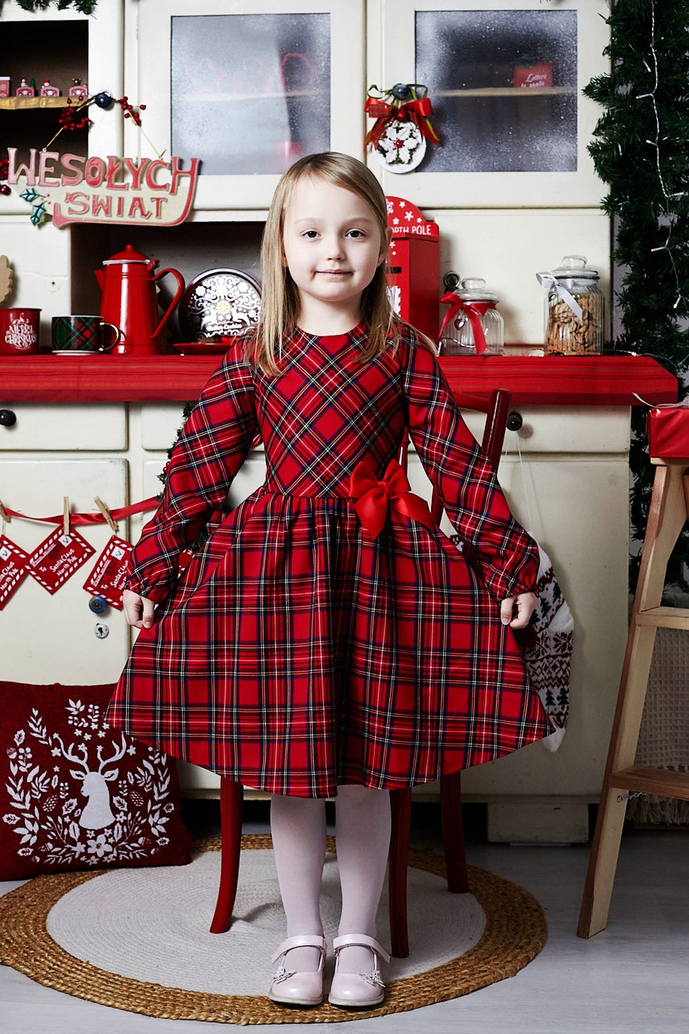 Dívčí oblečení | Dívčí šaty červené kárované Vanessa | ELEGANTBABY ...